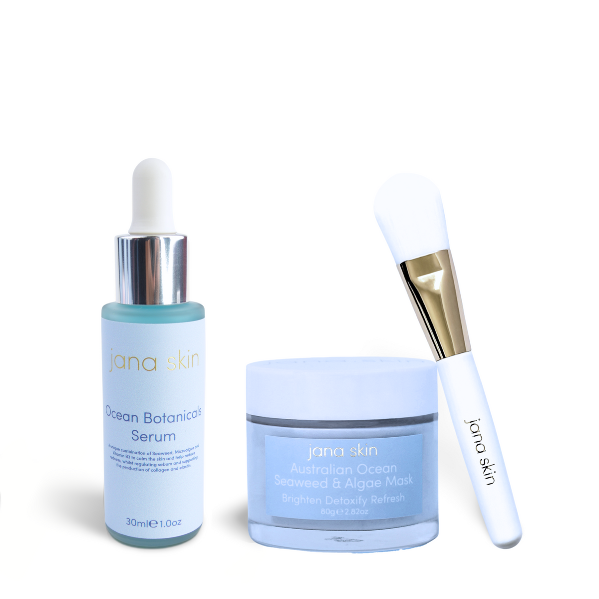 Ocean Botanicals Serum + Self Care Mask Bundle – JANA SKIN AU